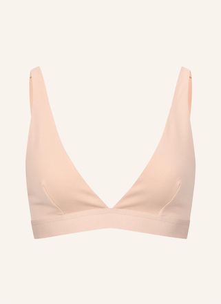 erlich textil Erlich Textil Casual Cotton B&uuml;gelloser Plunge Bh Mittlerer Halt Aus Bio-Baumwolle - Verstellbare Tr&auml;ger braun