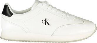 Calvin Klein Homme, Chaussures, Blanc, Taille: 45 EU Baskets en cuir