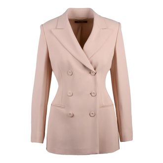 Max Mara Madras Blazer - - Jackets - Damen - Rosa - XS