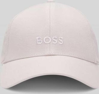HUGO BOSS Basecap aus Leinen mit Label Stitching