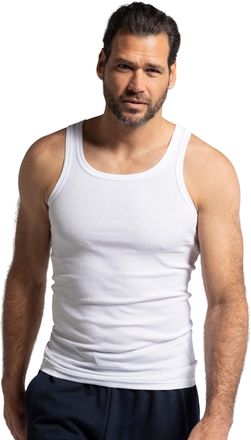 JP1880 Herren Herren Tank Unterhemd, weiß, 3XL