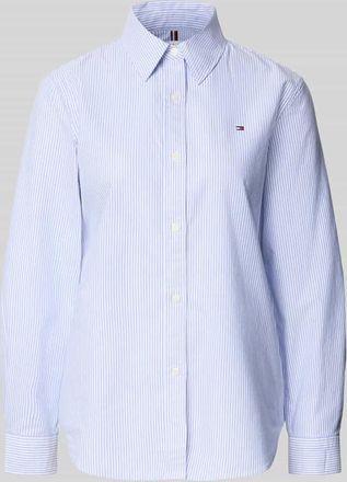 Tommy Hilfiger Relaxed Fit Hemdbluse aus reiner Baumwolle