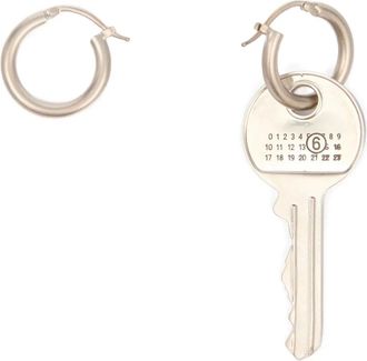 Maison Margiela Femme, Accessoires, Gris, Taille: ONE Size Key Earrings