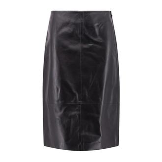 Arma Vayenne Leder Midirock - - Skirts - Damen - Schwarzk - XS