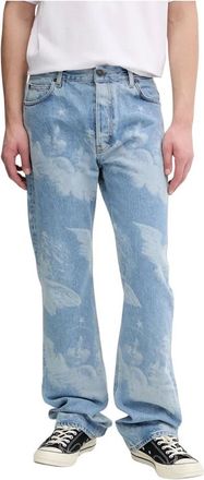Fiorucci Jean droit &agrave; imprim&eacute; Angel - Homme - Jeans - Bleu - Taille: W32
