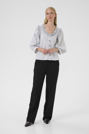Karen by Simonsen Langarm-Bluse KBBeatrice Feminine white black