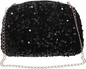 IFUNDOM Gatuida Pochette de soir&eacute;e &agrave; paillettes pour femmes et jeunes filles - Pochette scintillante - Sac bandouli&egrave;re - Petit sac fourre-tout pour No&euml;l/Nouve