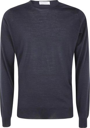 John Smedley Homme, Pulls, Noir, Taille: M Lundy Crew Neck Sweater