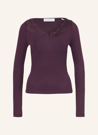 Rich & Royal Longsleeve Mit Spitze lila