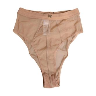 Dolce & Gabbana Beige Sheer Mesh High Waist Briefs - - Underwear - Damen - Beige - S