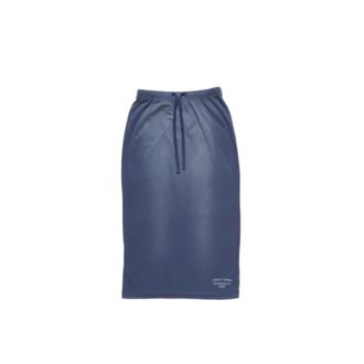 Acne Studios Femme, Jupes, Bleu, Taille: 36 FR Washed Logo Skirt