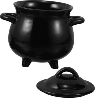 Cabilock Gruselige Halloween-kaffeetasse Schwarzer S&uuml;&szlig;igkeitenschale Teetasse Keramik-trinkbecher F&uuml;r Partydeko