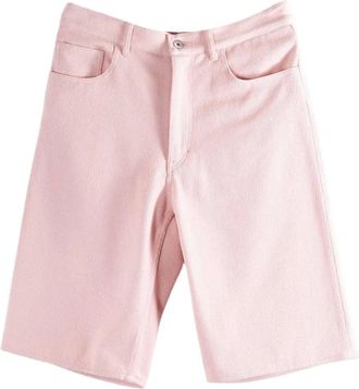 Auralee Homme, Shorts, Rose, Taille: 2XL Silk Nep Denim 5P Wide Shorts