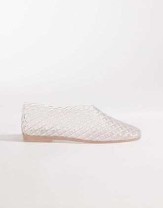 Steve Madden Grove - Sandales en plastique &agrave; enfiler ornement&eacute;es - Transparent-Pas de couleur