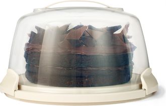 Amazon Basics Runder Kuchentransportbeh&auml;lter mit Griff, f&uuml;r 30cm Kuchen, BPA-frei, K&uuml;hlschrank- und Sp&uuml;lmaschinenfest