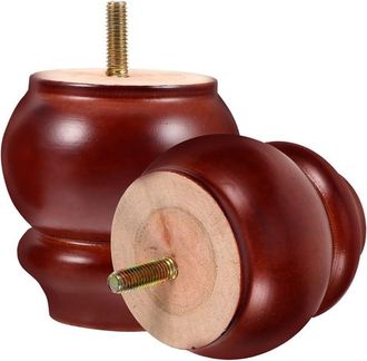 Generic 2 St&uuml;ck Holzm&ouml;belf&uuml;&szlig;e, Stuhlf&uuml;&szlig;e for Schr&auml;nke, hohe, stabile kleine Sofa-, Schreibtisch- und Tischbeine, Nivellierf&uuml;&szlig;e