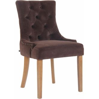 Clp Esszimmerstuhl Aberdeen Samt braun antik-hell