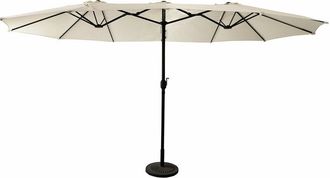 Happy Garden Happy Garden - Parasol double 2,7x4,6m linai beige