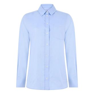 Max Mara Chemise Oxford en coton - Femme - Blouses et Chemises - Bleu - Taille: 42 FR