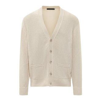 HUGO BOSS V-Ausschnitt Cardigan - - Knitwear - Herren - Beige - M