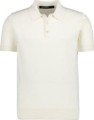 Karl Lagerfeld Herren Polo-Shirt wei&szlig;