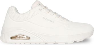 Skechers Herren Low-Top Sneaker UNO Stand ON AIR, M&auml;nner Sneakers,stra&szlig;enschuhe,Strassenschuhe,Sportschuhe,Freizeitschuhe,Wei&szlig; WWHT,44 EU