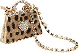 Generic Porte-cl&eacute;s de Sac L&eacute;opard, Pendentif en Fait &agrave; la Main, Anneau pour Femmes, Bracelet