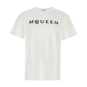 Alexander McQueen Wei&szlig;es Baumwoll-T-Shirt - - Tops - Herren - Wei&szlig; - M