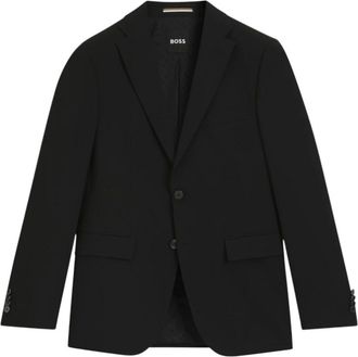 HUGO BOSS Homme, Vestes, Noir, Taille: XL Veste en laine m&eacute;lang&eacute;e coupe slim