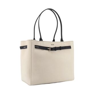 Tom Ford Femme, Sacs, Beige, Taille: ONE Size Cabas Audrey Medium en Toile et Cuir