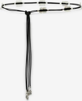 Isabel Marant Ceinture Ranea - Femme - Noir Et Argent&eacute; - Isabel Marant