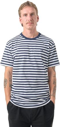 Cleptomanicx T-Shirt Ligull Stripe (Sky Captain) (DE/NL/SE/PL, Alphanumerisch, L, Regular, Regular)