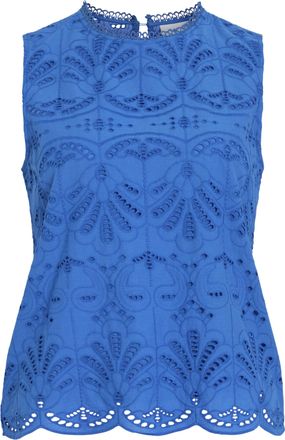 Vila Viyara O-Neck Sl Broderi Anglaise Top