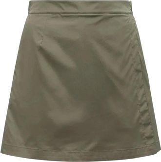 K-Way Femme, Jupes, Vert, Taille: 38 FR Lamandie Shiny Cotton Gonna Pantalone Corto