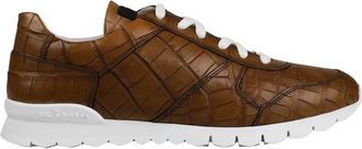 Kiton Homme, Chaussures, Brun, Taille: 43 EU Crocodile Leather Baskets