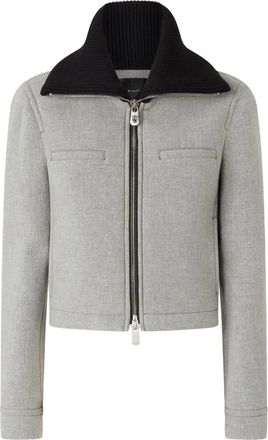 Pinko veste à col nervuré - Gris