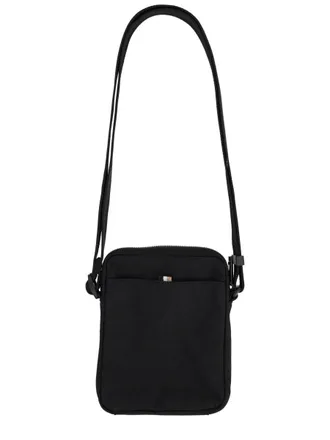 HUGO BOSS Mens Shoulder Bag Catch Black Recycled Polyamide