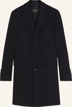 HUGO BOSS Mantel L-Hal-264 Regular Fit blau