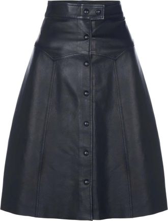 Belstaff Lederrock - - Skirts - Damen - Schwarzk - 2XS