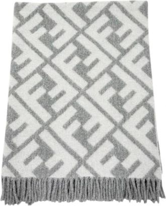 Fendi Pre-owned Blanket - Femme - Pre-owned - Gris - Taille: ONE Size