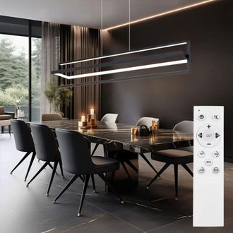 Globo Lighting Hängelampe Esstischleuchte dimmbar mit Fernbedienung led Pendellampe Wohnzimmer, 43W 1500lm warmweiß-kaltweiß, LxH 102x120 cm