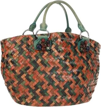 Miu Miu Sac Pre-owned &agrave; poign&eacute;e cha&icirc;ne - Femme - Pre-owned - Multicolore - Taille: ONE Size