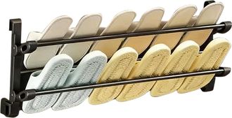 Generic Wandmontierter - 2-Stufiges Schmales Organisationsregal,Klappbares Schuhboard F&uuml;r Die Wand | F&uuml;r Sneaker Flur Eingangsbereich Kleiderschrank Badezimme