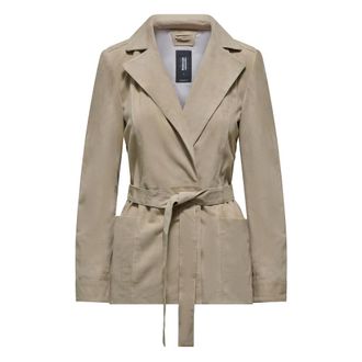 Bomboogie Femme, Vestes, Gris, Taille: 46 FR Keja Leather Blazer