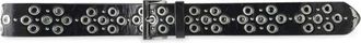 Zadig&Voltaire Femme, Accessoires, Noir, Taille: S Starlight Eyelets 35 mm Belt