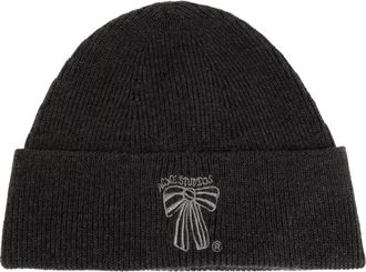 Acne Studios unisex, Accessoires, Gris, Taille: ONE Size Merino Wool Beanie