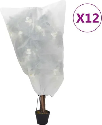 vidaXL Wintervlies mit Kordelzug 12 Stk. 70 g/m&sup2; 0,8x1 m Vidaxl