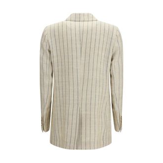 Blaz&eacute; Milano Womens Beige Linen Blazer Clothing