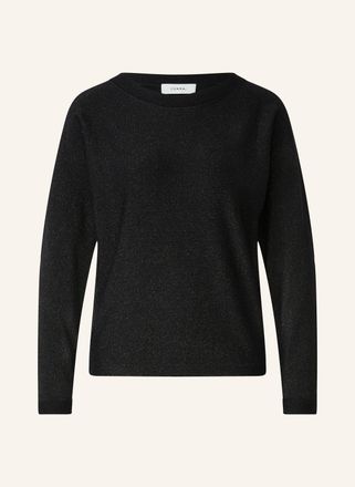 Comma Comma Pullover Mit Glitzergarn schwarz