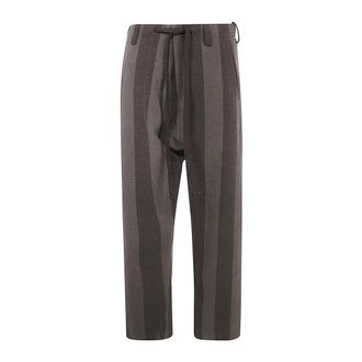 Uma Wang Grau Braune Perch Hose - - Trousers - Herren - Braun - M